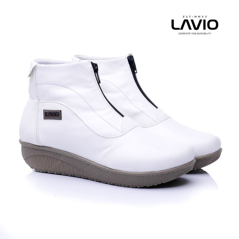 Jual Sepatu Wanita Boots Cewe Keren Korea Kekinian Lavio Vanilla ...