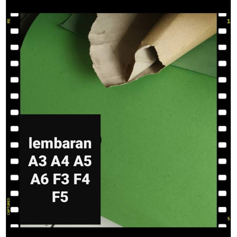 Jual Kertas Bc Manila Hijau Daun 200gsm lembaran A3 A4 A5 A6 F3 F4 F5 ...