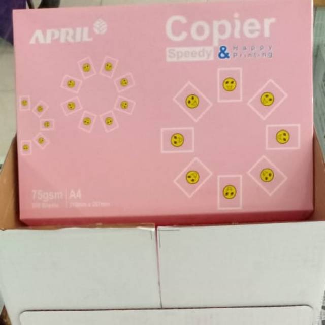 Jual Kertas hvs A4 April copier happy print A4 75 g (500 lembar ...