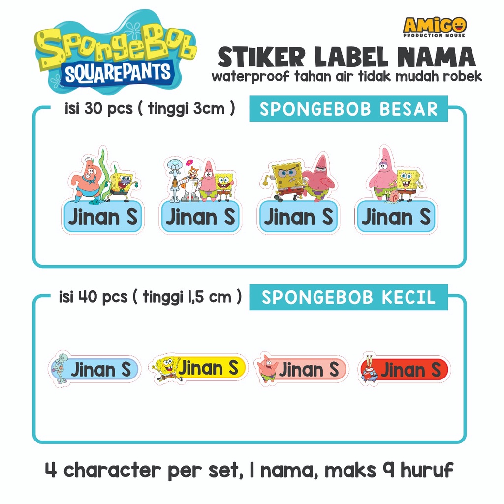 Jual Label Nama Anak Stiker Gambar Paw Patrol Alat Tulis ATK Disney ...