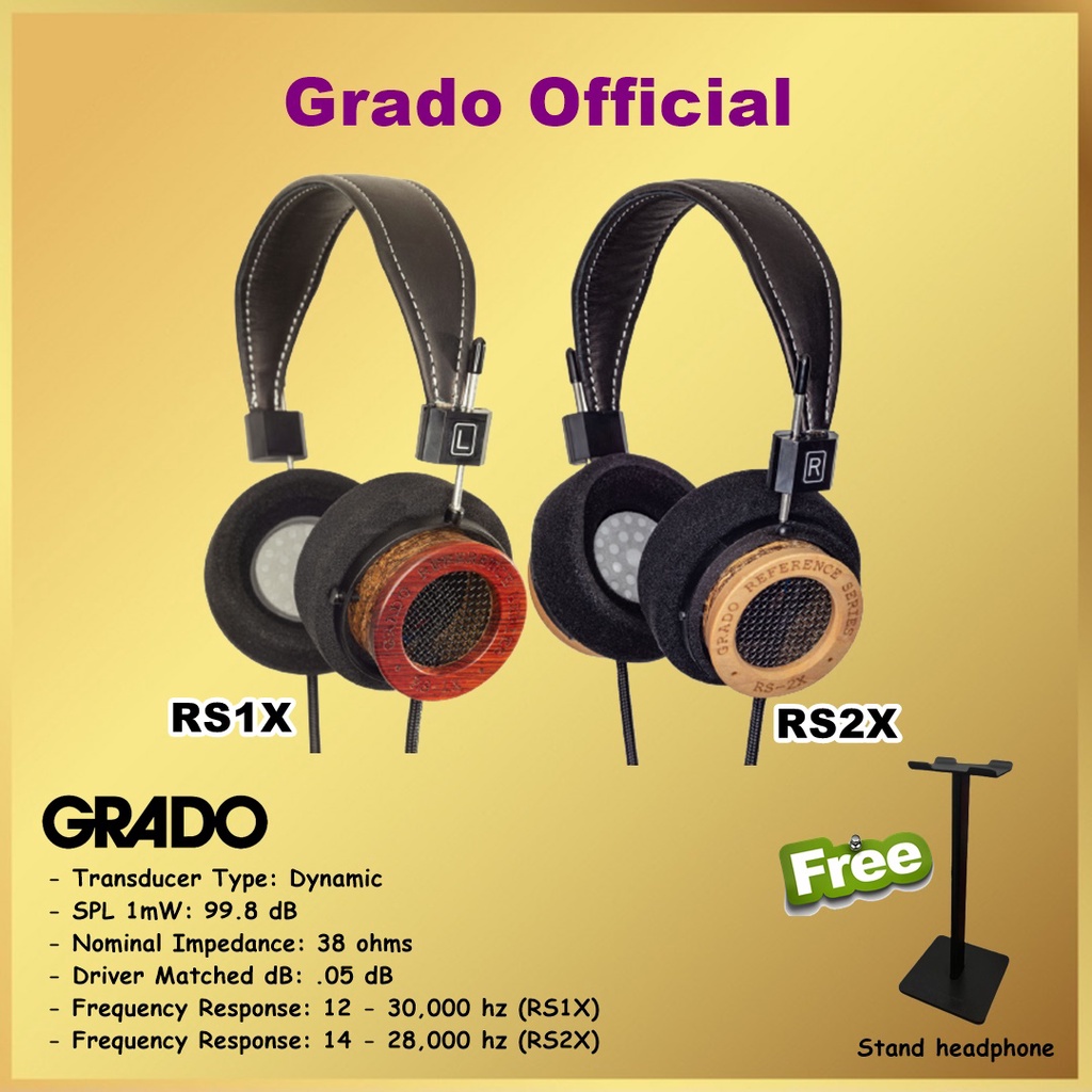 Jual Grado RS1X RS2X Reference Series Dynamic Headphone RS1 RS2 X RS 1X ...