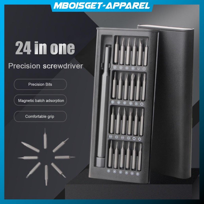 Jual MBOISGET -Taffware Obeng Set Premium Magnetic Bits 24 in 1 ...