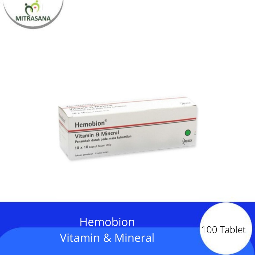 Jual Hemobion Vitamin Dan Mineral Strip (10 Tablet) | Shopee Indonesia