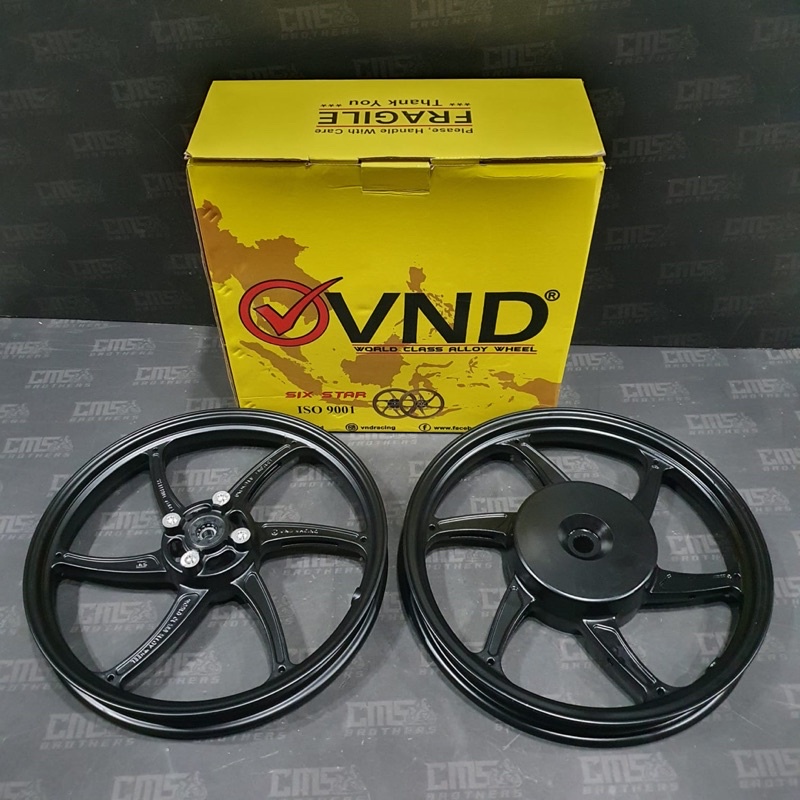 Jual Velg Velek VND Six Star Honda Beat Scoopy Vario 110 Hitam | Shopee ...