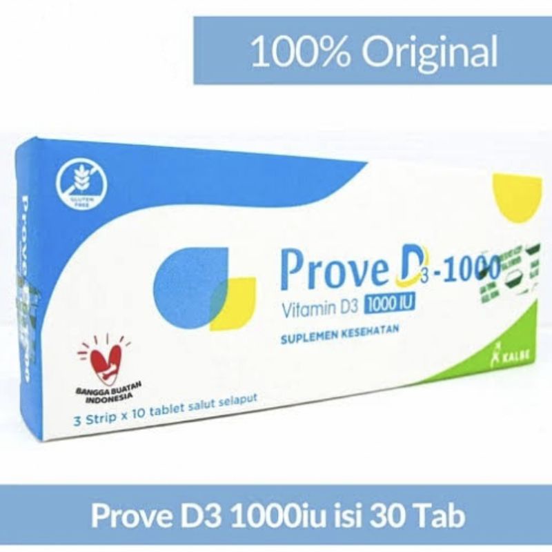 Jual PROVE D3 1000/ BOX ISI 3 STRIP | Shopee Indonesia