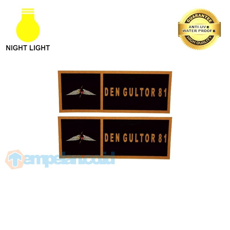 Jual STIKER SIGN PLAT DEN GULTOR 81 | Shopee Indonesia