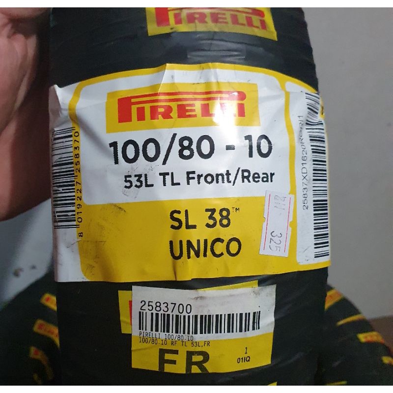 Jual Ban Pirelli SL38 Unico 100 80 - 10 Ban Vespa PX EXCEL Kymco Piaggio SL 38 Unico | Shopee ...