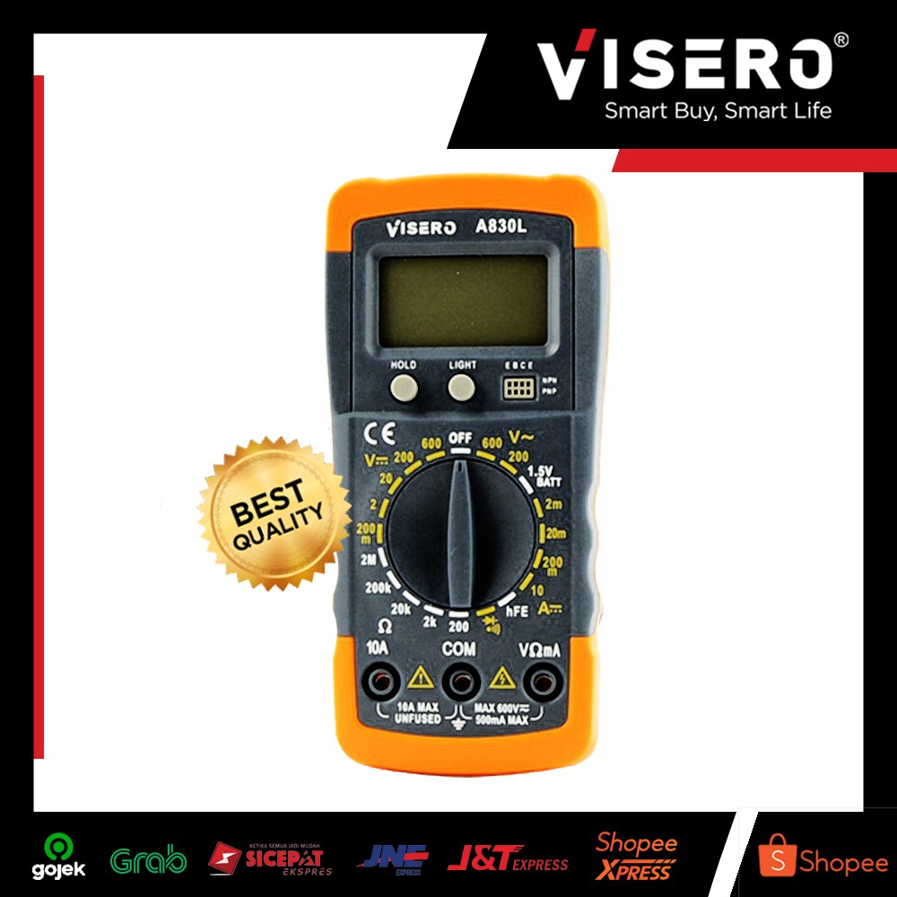 Jual Multitester/ Avometer/ Multimeter Digital Visero Yellow (A830L ...