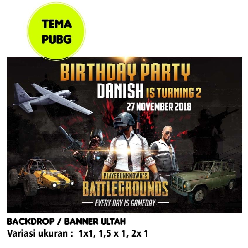 Jual Spanduk Ulang Tahun GAME / Banner Ulang Tahun / Backdrop Ulang ...