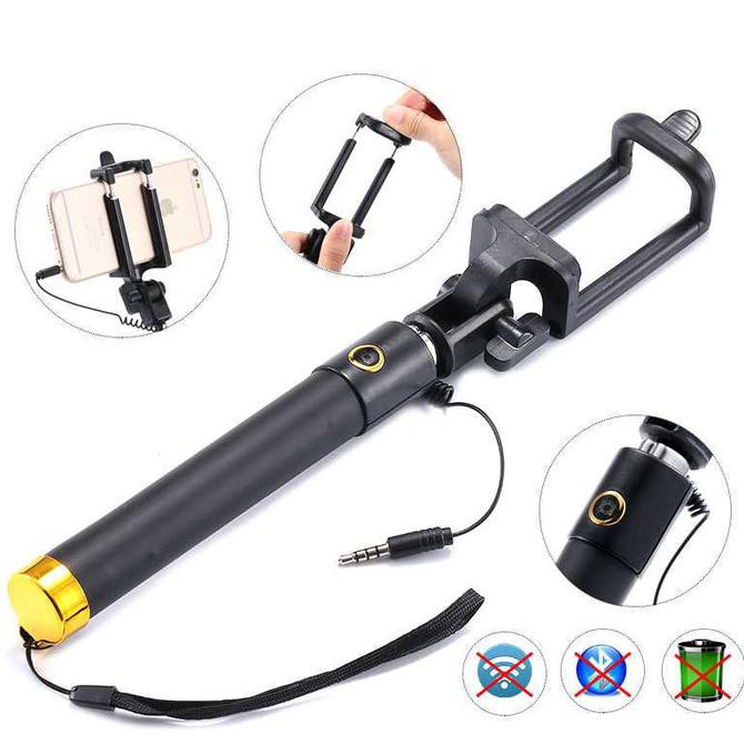Jual Sini Tongsis Mini Selfie Stick Smartphone With Shutter Berkualitas ...