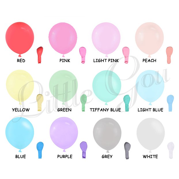 Jual Balon Pastel Latex Qualatex Helium Quality / Macaroon Latex ...