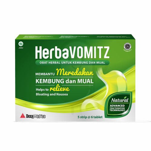 Jual HERBAVOMITZ TABLET 1 STRIP - OBAT LAMBUNG HERBAL UNTUK MEREDAKAN ...