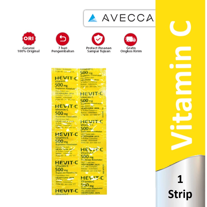 Jual Hevit-C 500mg Amplop 10 Tablet / Vitamin C / Daya Tahan Tubuh ...