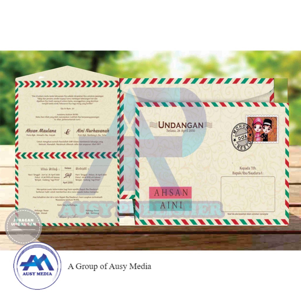 Jual Undangan Pernikahan/Cetak Undangan Murah/Undangan Mewah Erba 88183 ...