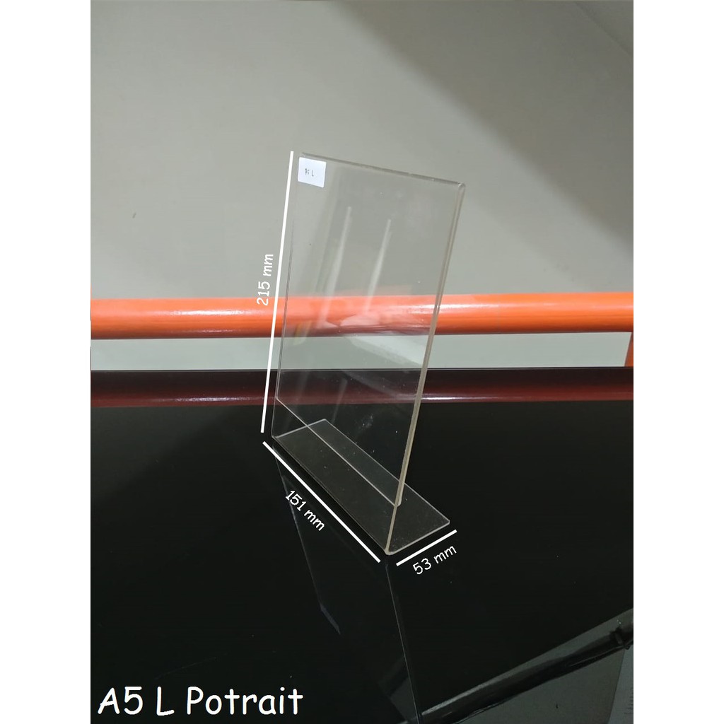 Jual Acrylic/Akrilik Brosur Stand A5 Series | Shopee Indonesia