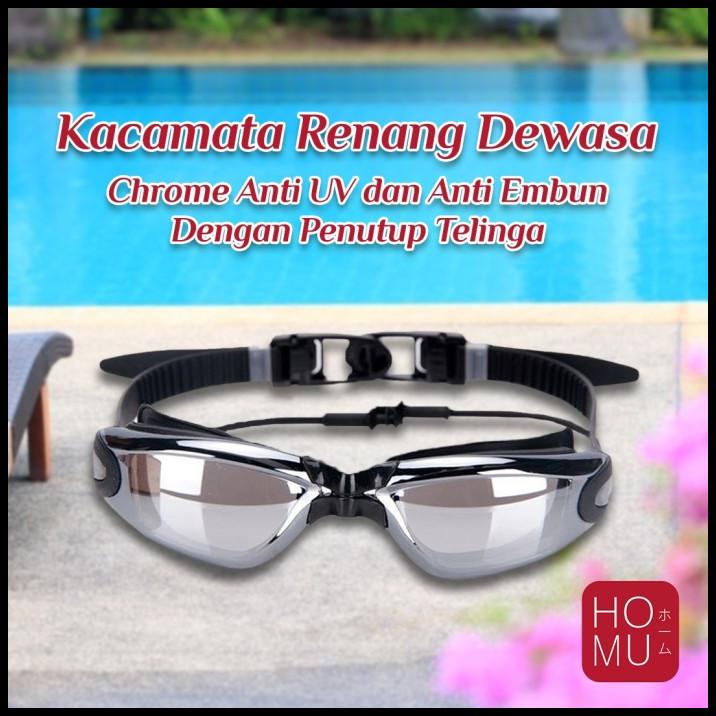 Jual Homu Kacamata Renang Dengan Penutup Telinga A380 / Kacamata Berenang | Shopee Indonesia
