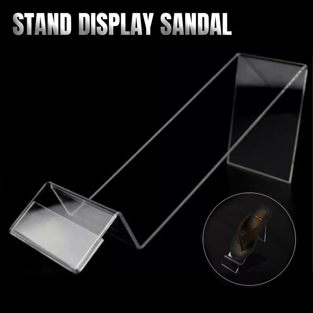 Jual Stand Sepatu Akrilik - Acrylic Shoe Display - Holder Sandal Sepatu ...