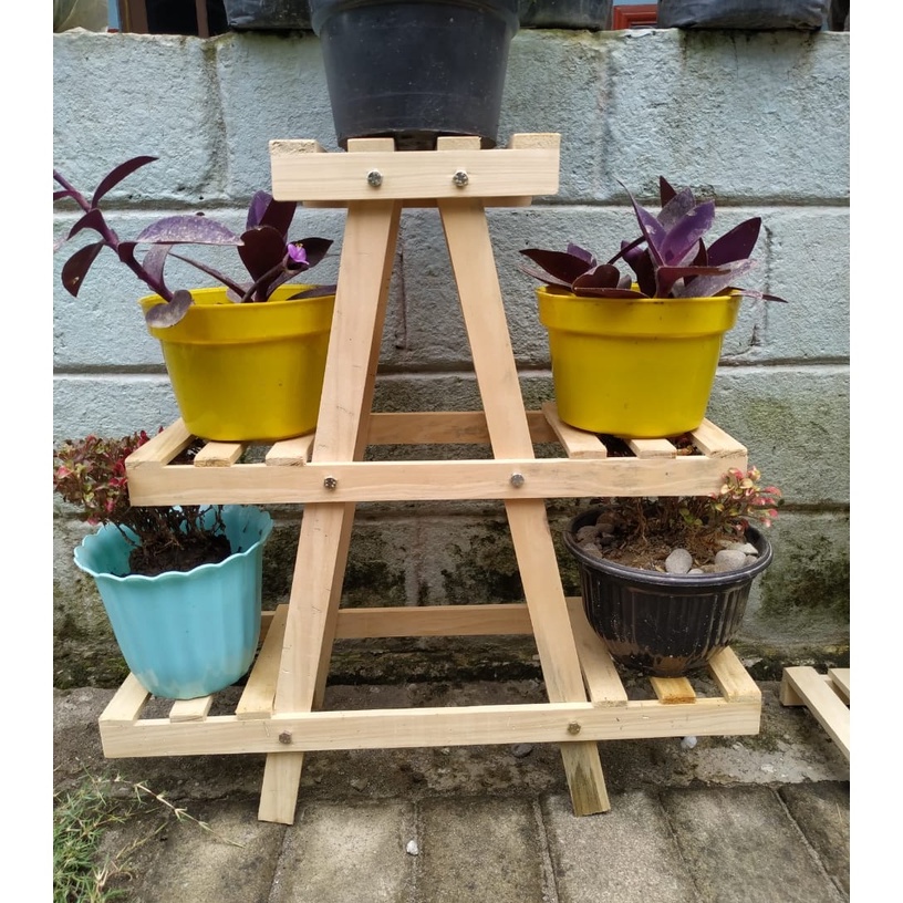 Jual PROMO !! Rak bunga minimalis / rak bunga susun / standing pot ...
