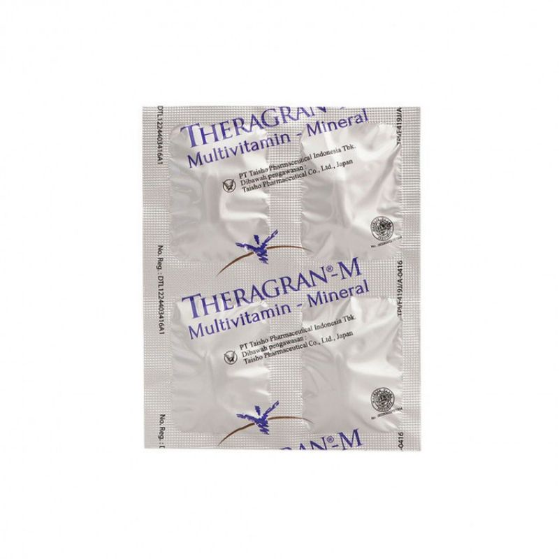 Jual THERAGRAN-M multivitamin & mineral (4 tablet) | Shopee Indonesia