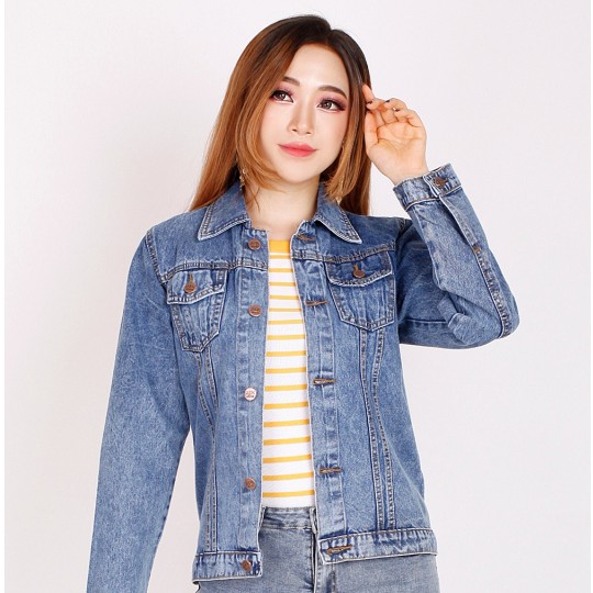 Jual Jaket Jeans Wanita Lengan Panjang - Jacket Jins Cewek Crop ...