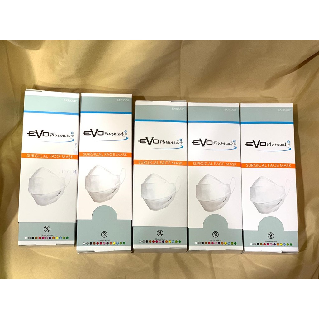 Jual MASKER EVO PLUSMED 4 PLY (BOX) | Shopee Indonesia