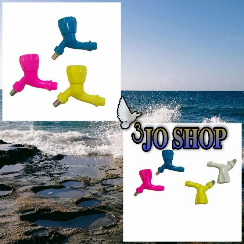 Jual KRAN AIR PVC 1/2 inch Putar Jumbo Drat Besi/Kran Plastik Taman ...