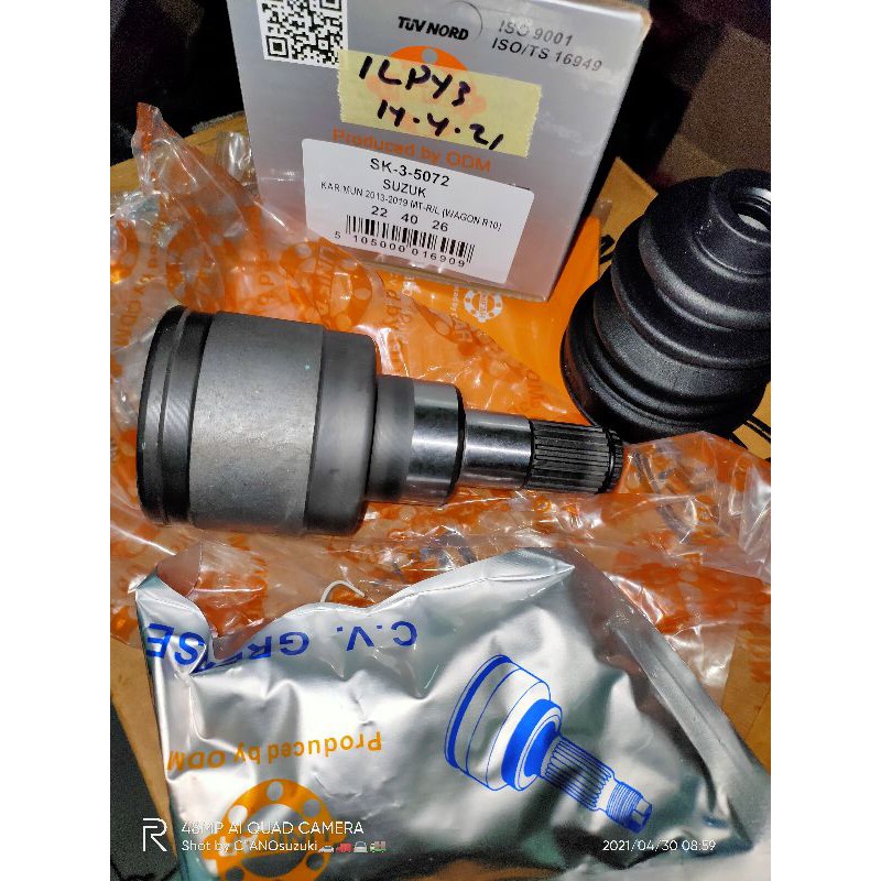 Jual cv joint kohel as roda dalam suzuki karimun wagon r matic manual sama kanan dan kiri sama ...
