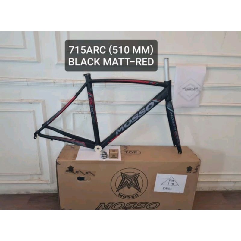 Jual Frame Roadbike Mosso 715ARC Size 510mm Warna Hitam Merah . Rangka ...