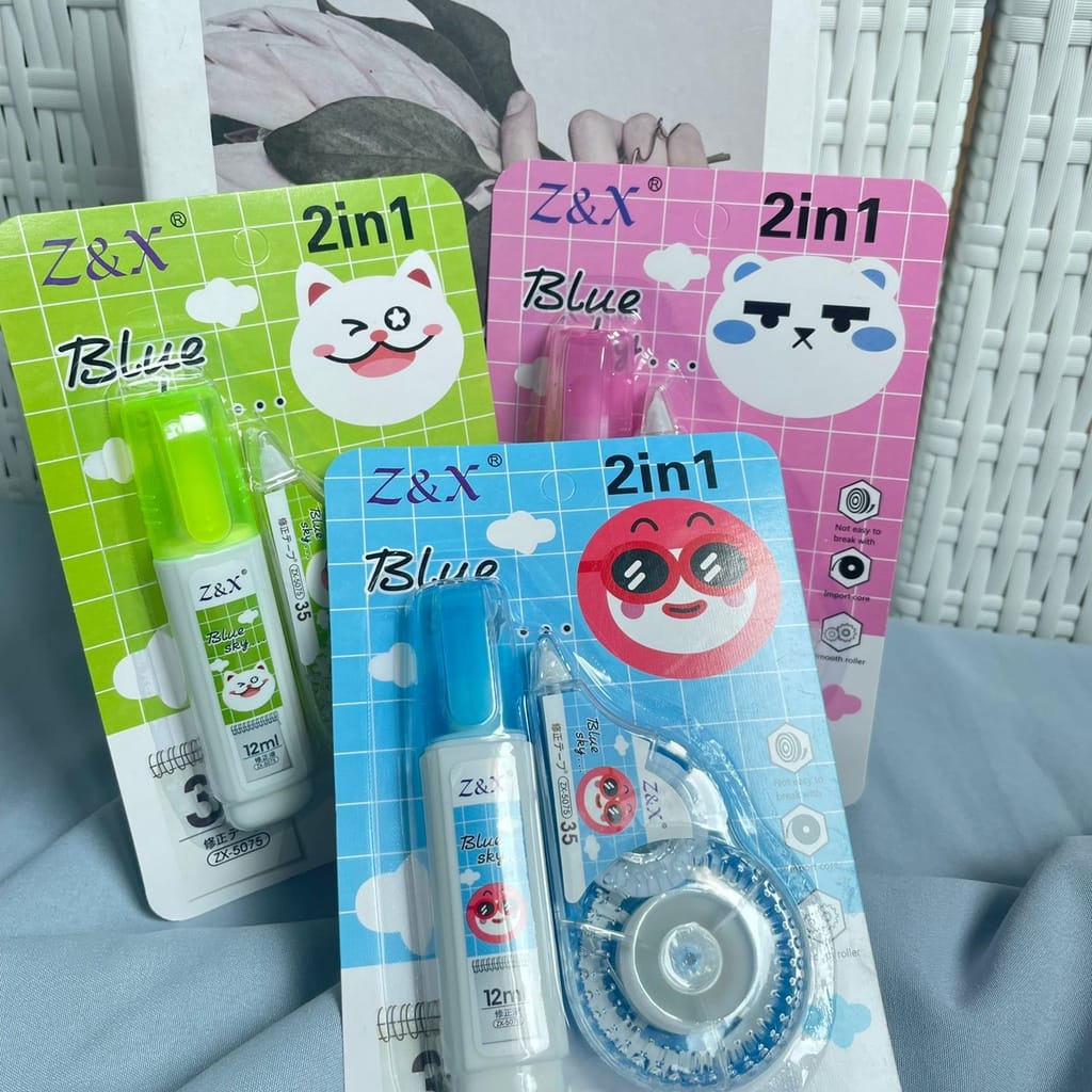 Jual Stipo / Tip Ex 1 Set isi 2 (Cair & Kertas) | Shopee Indonesia