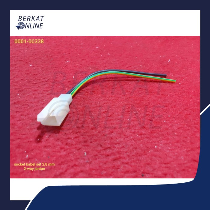 Jual Socket Kabel 2,8mm 2 Pin - Male / Jantan | Shopee Indonesia