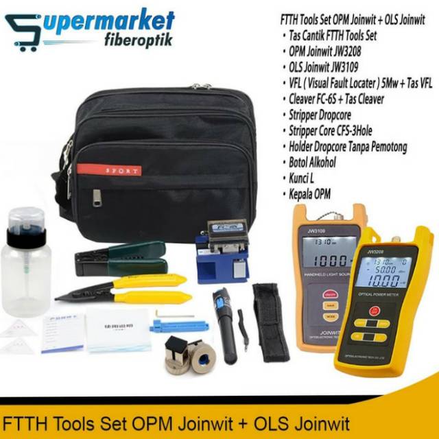 Jual FTTH Tool Set Alat Kerja Fiber Optik OPM JOINWIT + OLS JOINWIT ...