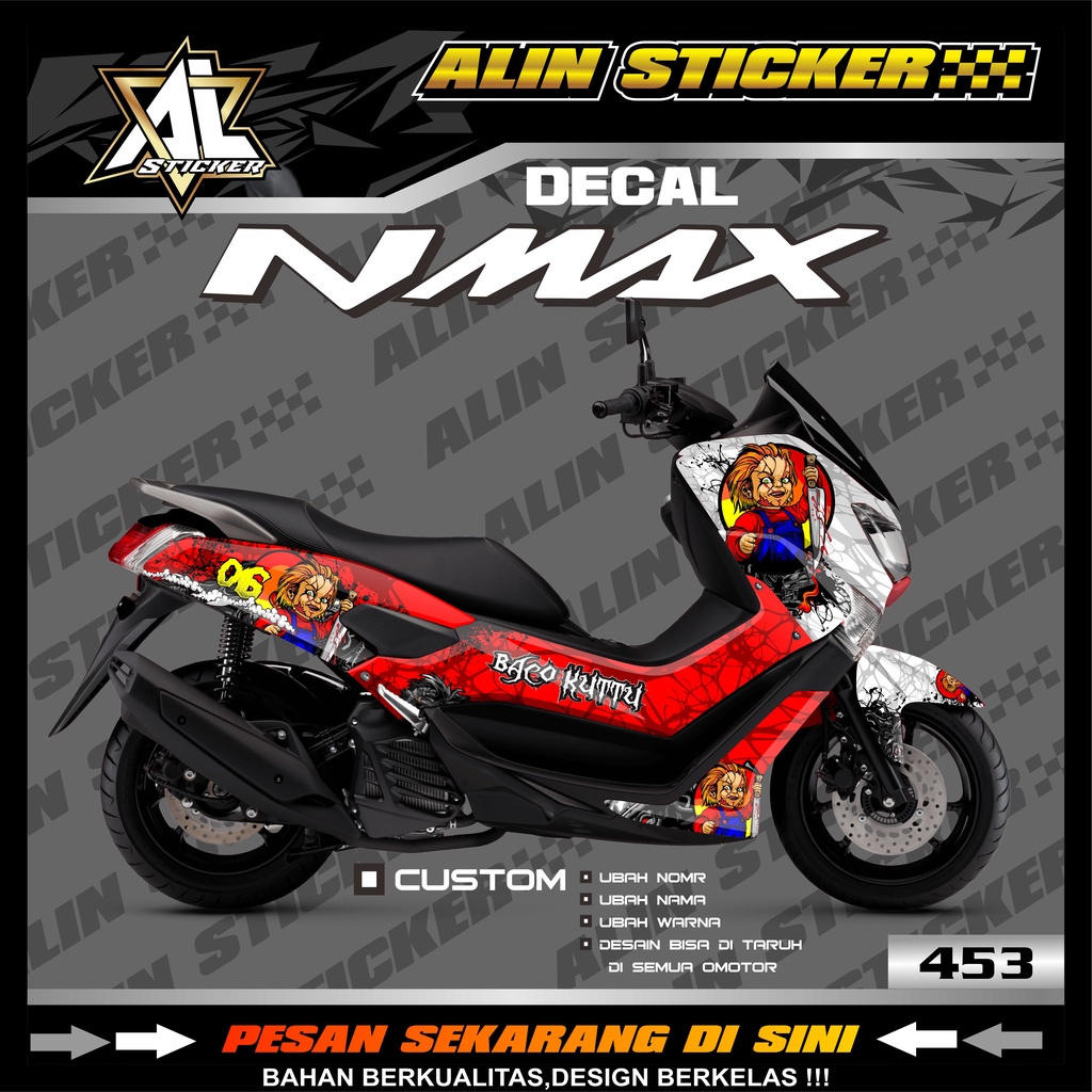 Jual 453 Decal Nmax 2019 Full Body / Decal Custom NMAX Desain baby doll ...