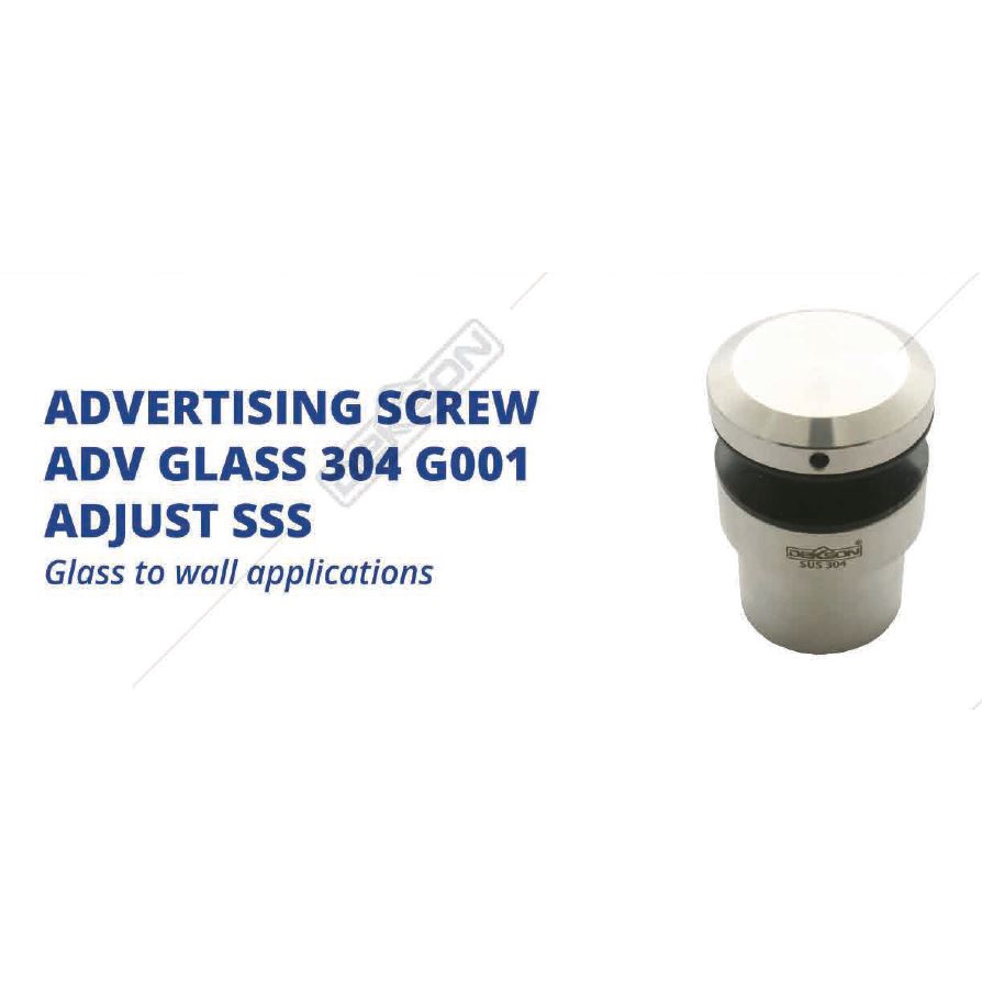 Jual ADVERTISING SCREW DEKKSON ADV GLASS 304 G001 ADJUST Pin Glass ...