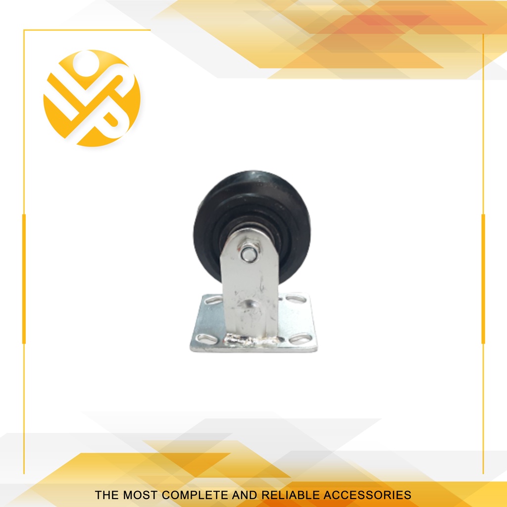 Jual Roda Karet Hitam 4 Inch Mati / Heavyduty Black 4 Inch | Shopee ...