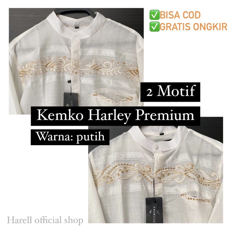 Jual Kemko Harley Premium warna putih gading / Putih BW | Shopee Indonesia