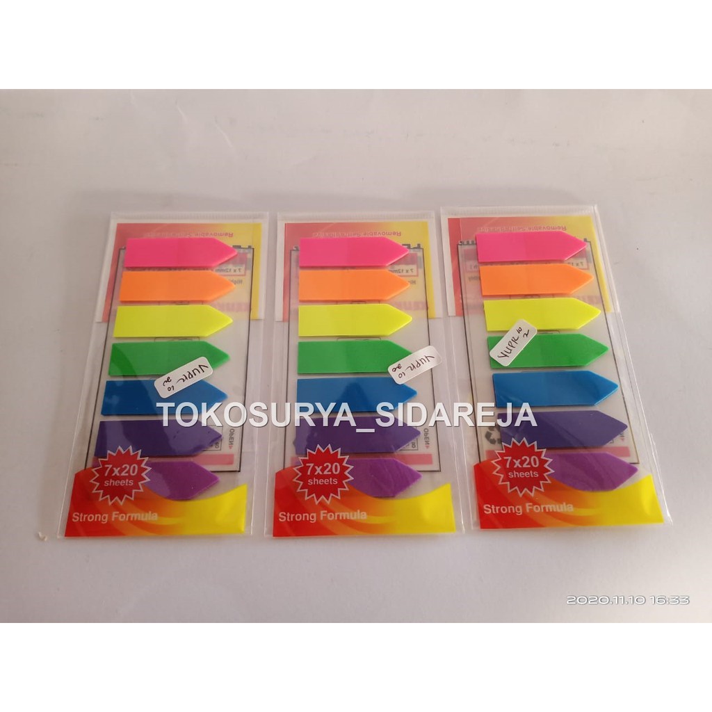 Jual STICKY NOTE KENKO TRANSPARAN 7x20 lembar strong formula stick note ...