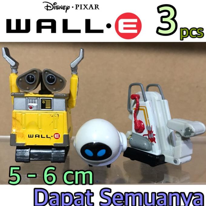 Jual Disney Pixar Wall-E, Eve & Paintbot Diecast Figure Set Isi 3 ...