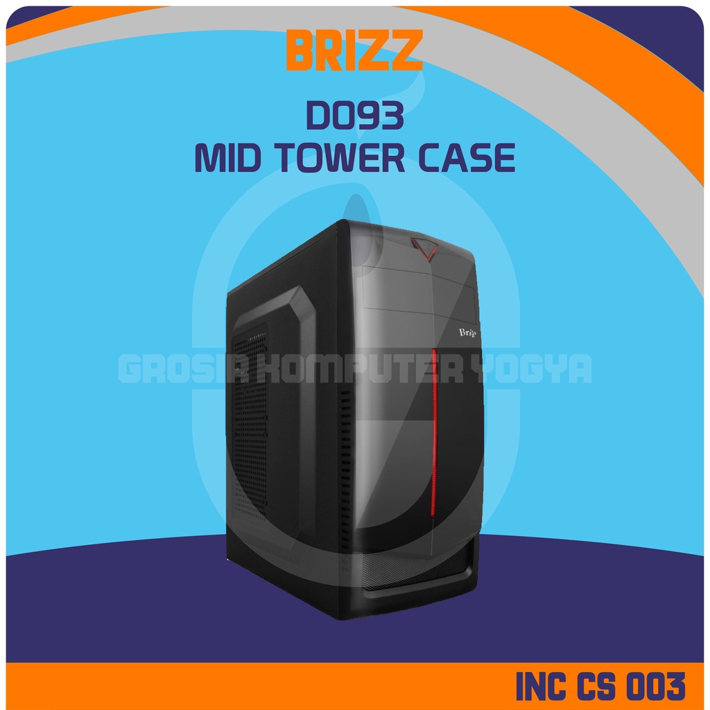 Jual Brizz D093 ATX Mid Tower Case with PSU 500W Casing Komputer ...
