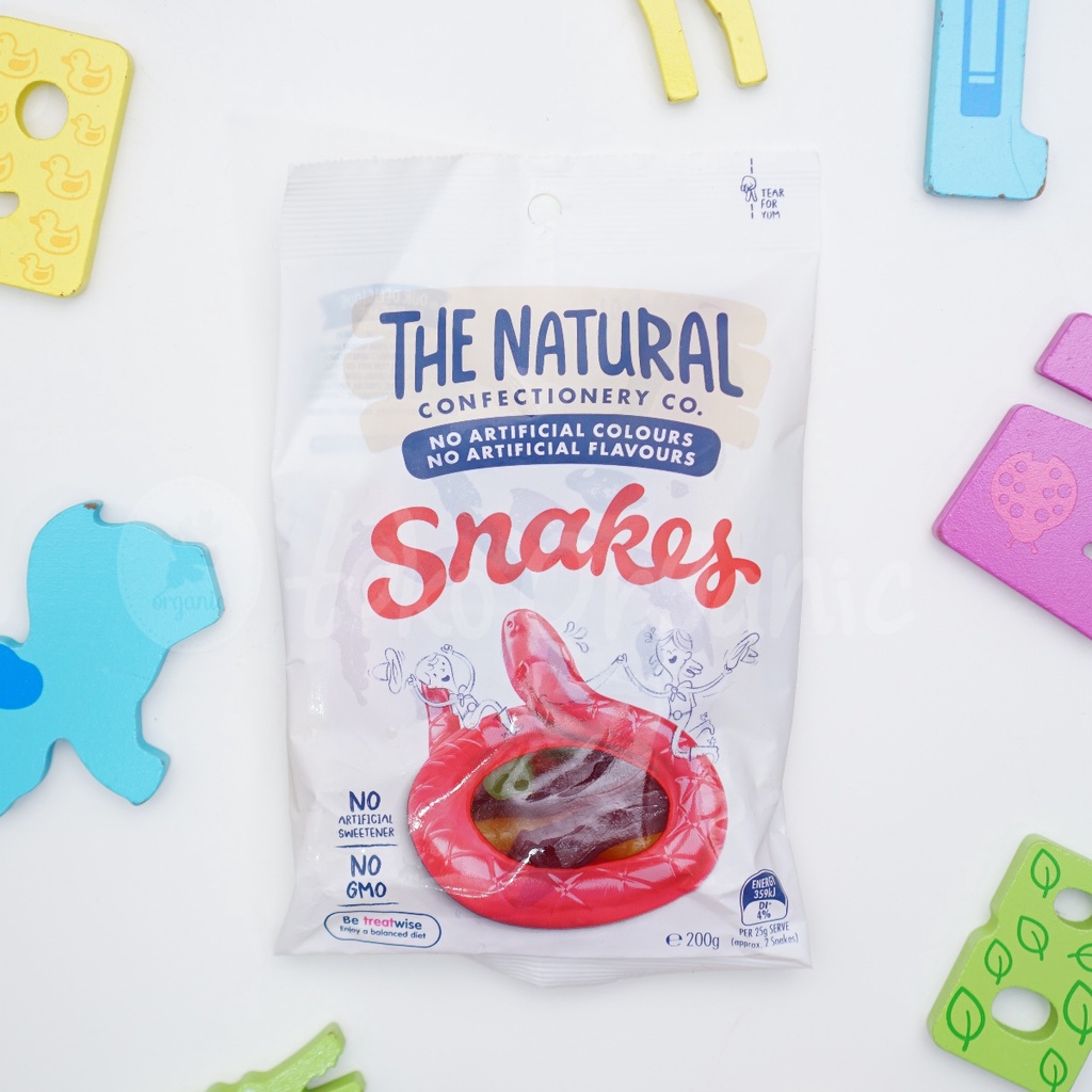 Jual Jelly Snakes 200gr - The Natural Confectionery Co | Shopee Indonesia