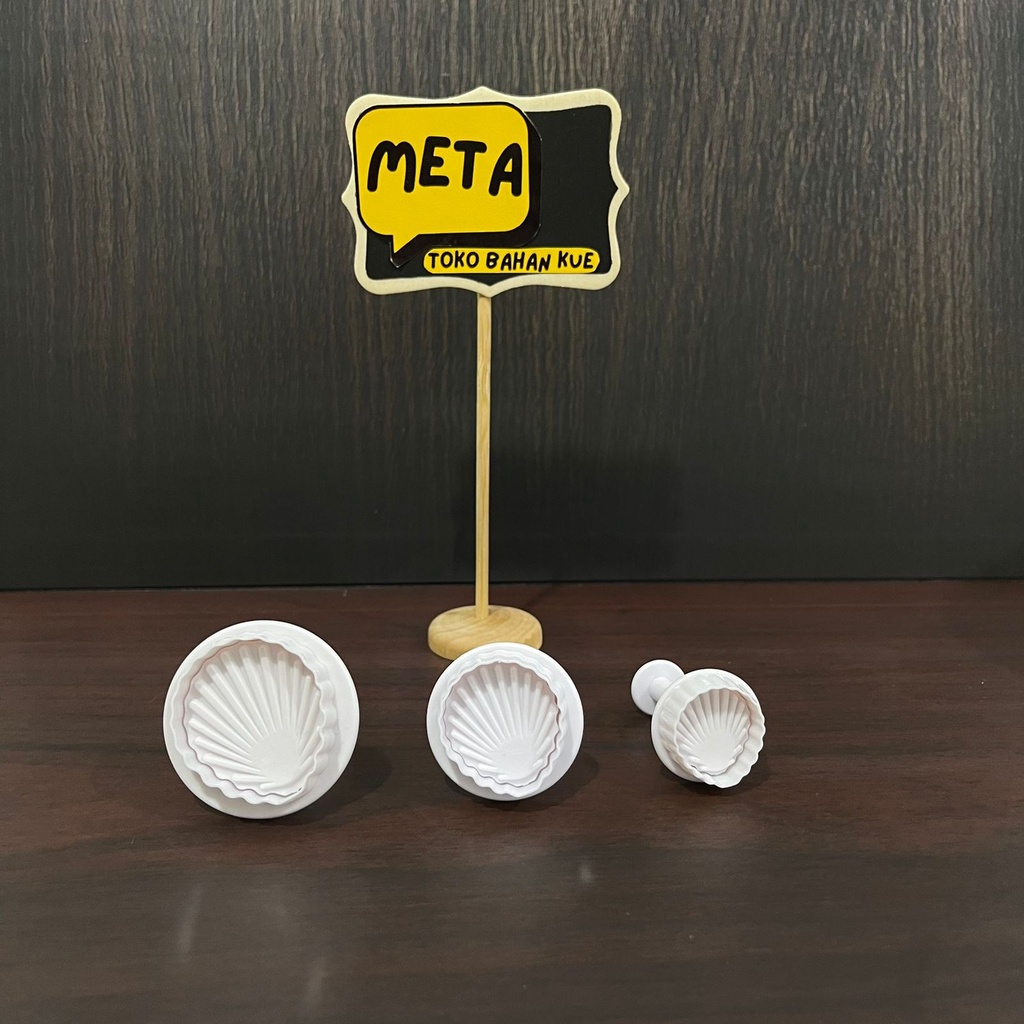 Jual CT-003 (3PCS) CETAKAN KERANG / CETAKAN BENTO / PLUNGER SHELL ...