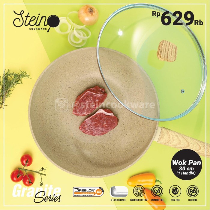 Jual ORIGINAL STEIN COOKWARE WOK PAN 30CM | Shopee Indonesia