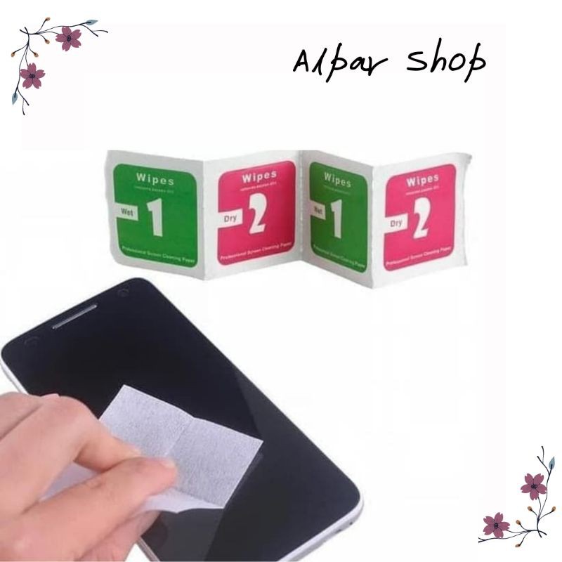 Jual Tissu Tempred Glass / Tisu pembersih layar hp basah dan kering ...