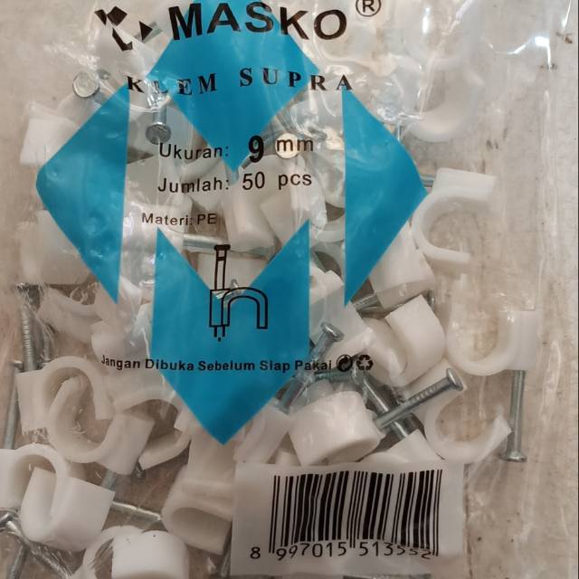 Jual Klem kabel no. 9 Supra Masko paku beton asli dan kuat | Shopee ...