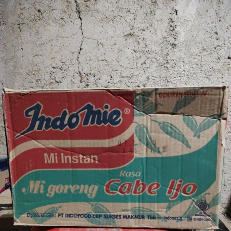 Jual Indomie Goreng/Rendang/Cabe Ijo/Ayam Geprek/Rica Rica/Aceh (KARTON ...