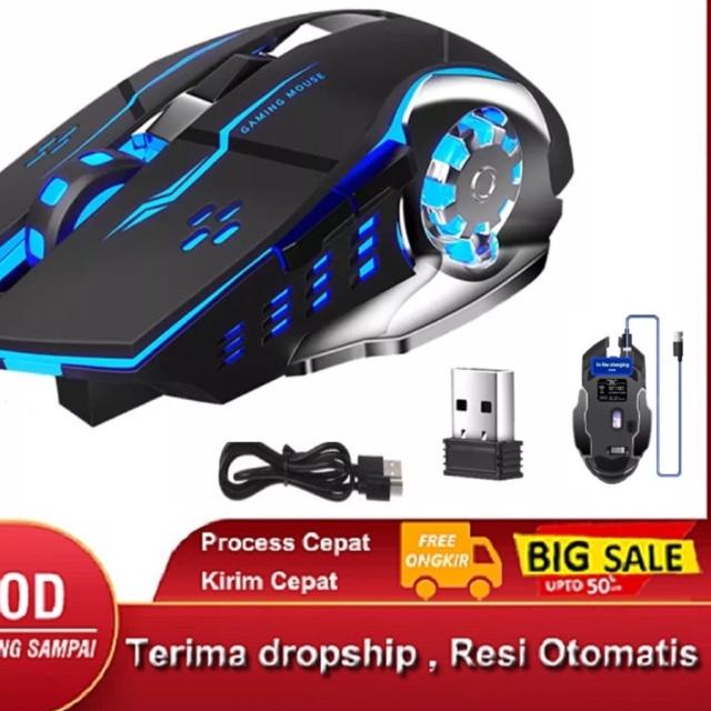 Jual ZornWee CH001 RECHARGEABLE CHARGING GAMING MOUSE Wireless Gaming Mouse RGB - Black/Silver ...