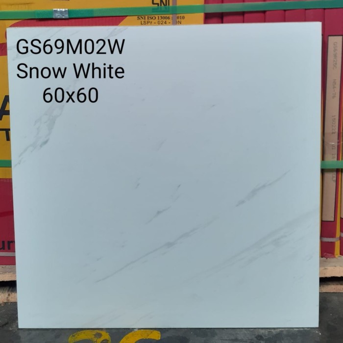 Jual granit lantai Garuda 60x60 snow white | Shopee Indonesia