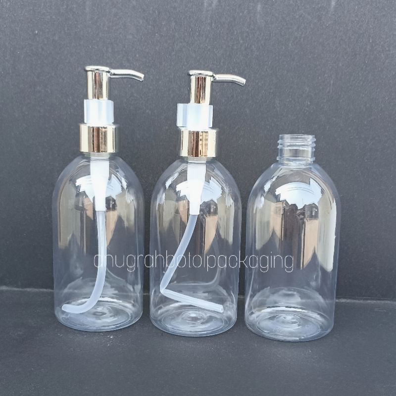 Jual botol pump 250 ml oval pet/ botol 250 ml plastik tebal tutup pump ...