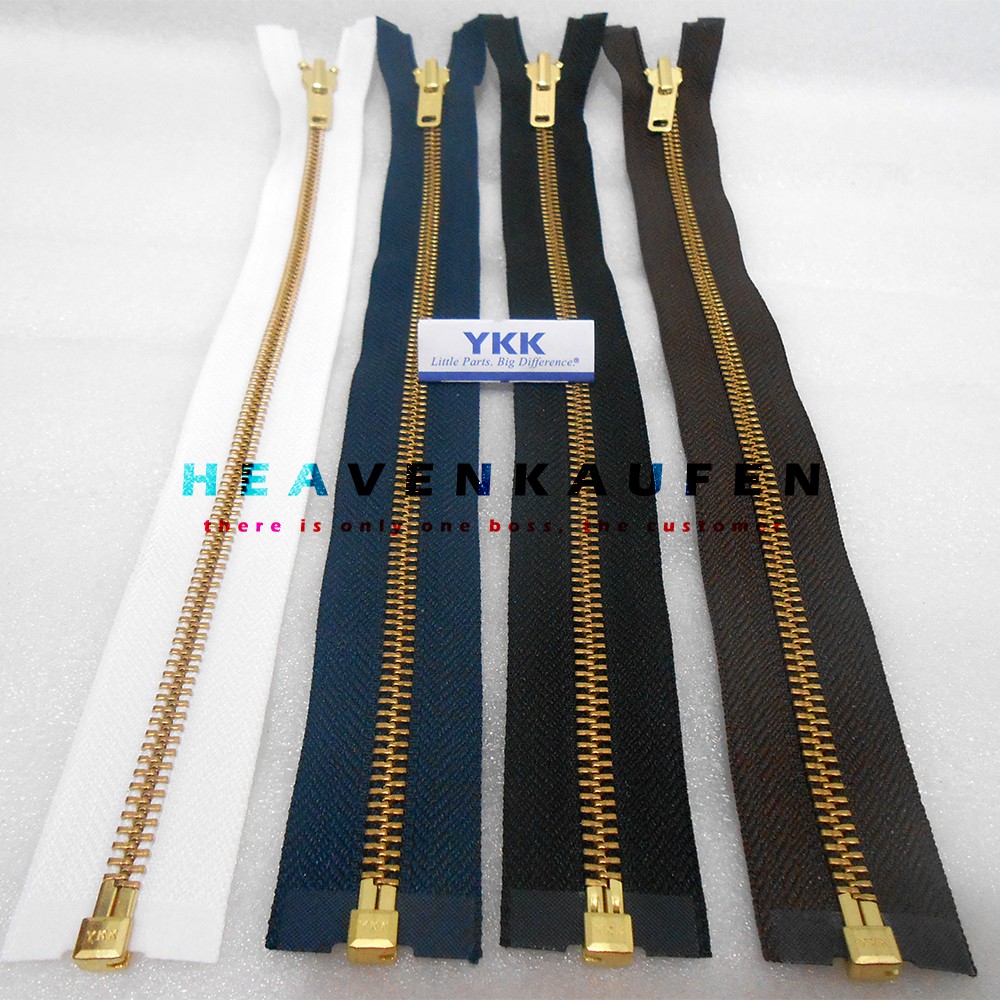 Jual Resleting YKK 30 cm - 12 inch Gigi Besi Gold Emas Bolak Balik | Shopee Indonesia