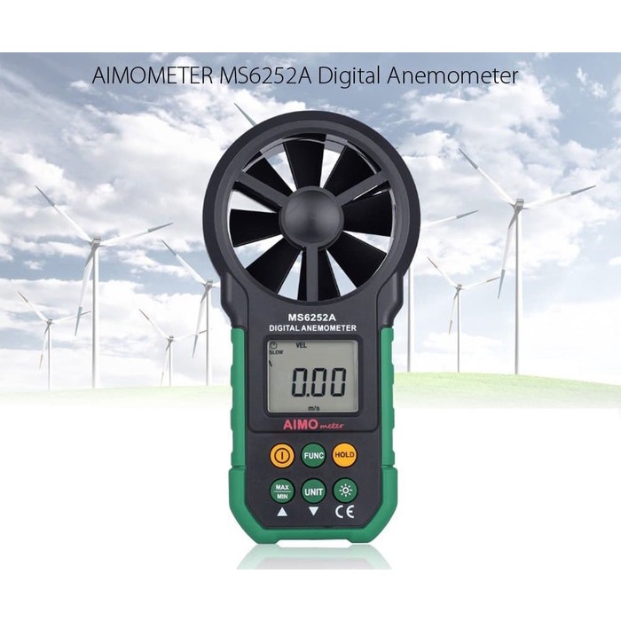 Jual Handheld Digital Anemometer AIMOMETER MS6252A , | Shopee Indonesia