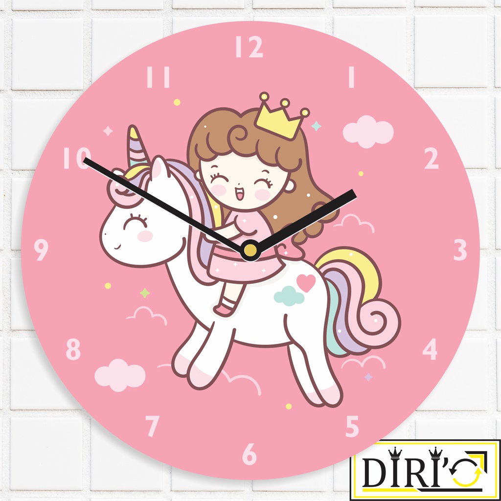 Jual Jam Dinding Unik Minimalis Karakter Anak Hiasan Kamar Anak Wall ...